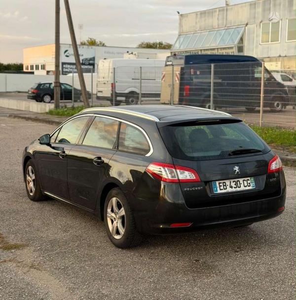 Black Peugeot 508 2016 in Vilnius, with an engine capacity of 1.56 L and mileage of 270 thousand km for 4600 €, photo 7 on AUTOMOTO.COM.LV