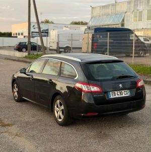 Black Peugeot 508 2016 in Vilnius, with an engine capacity of 1.56 L and mileage of 270 thousand km for 4600 €, photo 7 on AUTOMOTO.COM.LV