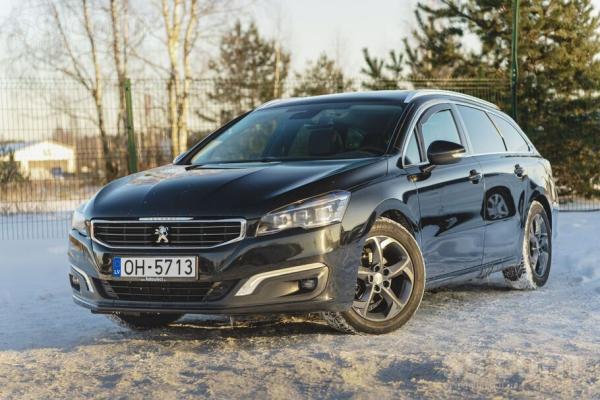 Black Peugeot 508 2017 in Riga, with an engine capacity of 1.60 L and mileage of 189 thousand km for 7990 €, photo 1 on AUTOMOTO.COM.LV