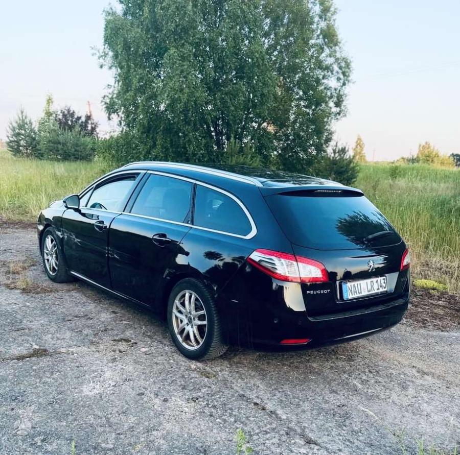 Black Peugeot 508 2017 in Vilnius, with an engine capacity of 1.56 L and mileage of 151 thousand km for 4500 €, photo 5 on AUTOMOTO.COM.LV