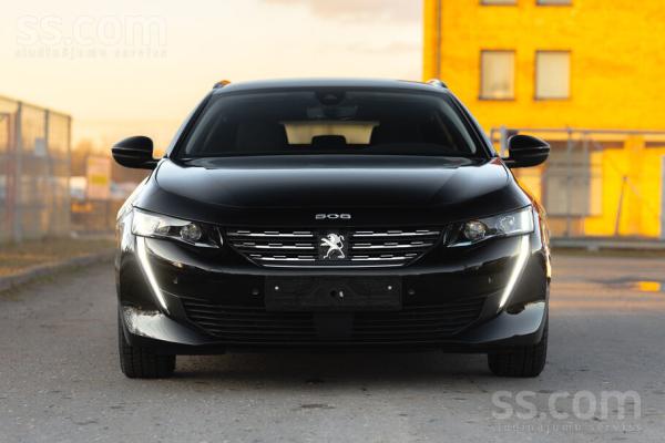 Black Peugeot 508 2021 in Jelgava, with an engine capacity of 1.60 L and mileage of 111 thousand km for 16990 €, photo 6 on AUTOMOTO.COM.LV