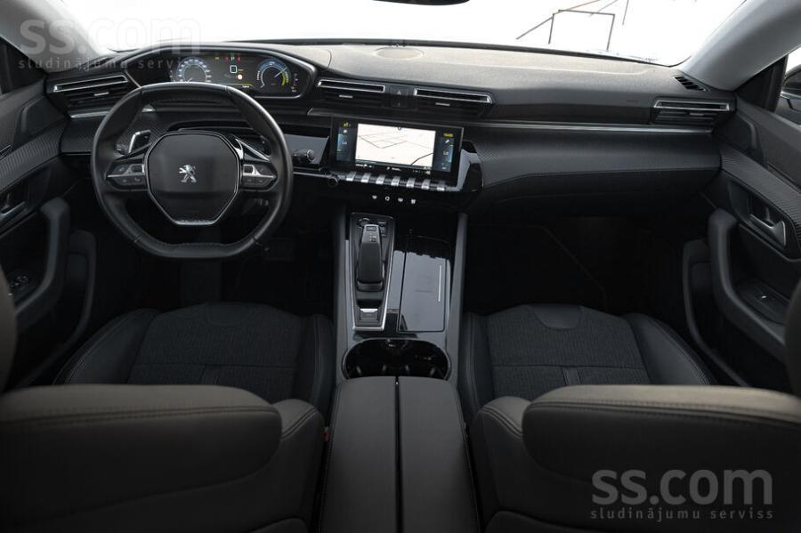 Black Peugeot 508 2021 in Jelgava, with an engine capacity of 1.60 L and mileage of 111 thousand km for 16990 €, photo 12 on AUTOMOTO.COM.LV