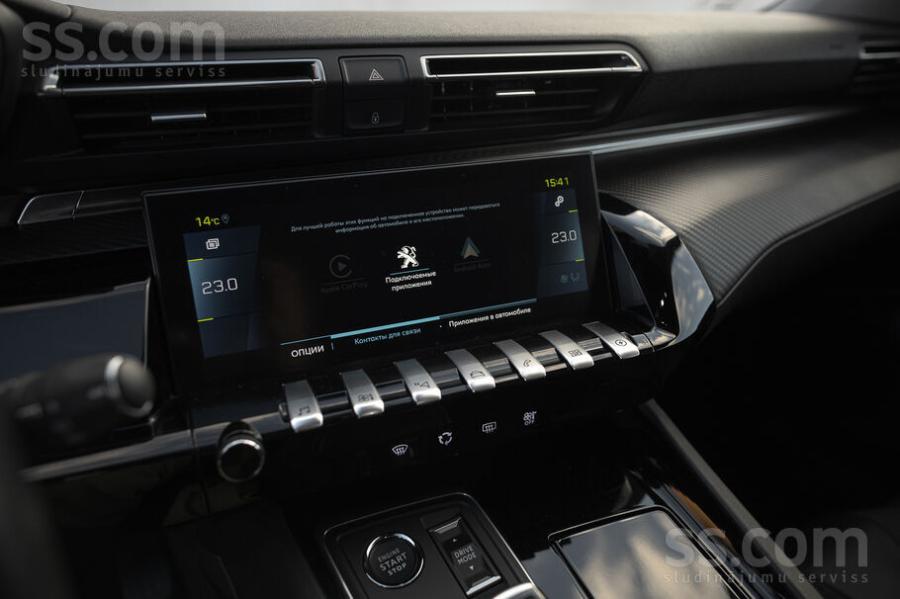 Black Peugeot 508 2021 in Jelgava, with an engine capacity of 1.60 L and mileage of 111 thousand km for 16990 €, photo 21 on AUTOMOTO.COM.LV