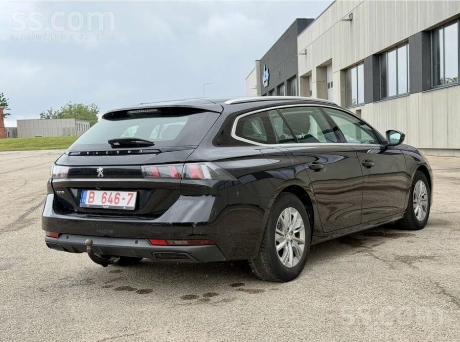 Black Peugeot 508 2021 in Riga, with an engine capacity of 1.20 L and mileage of 208 thousand km for 10990 €, photo 6 on AUTOMOTO.COM.LV