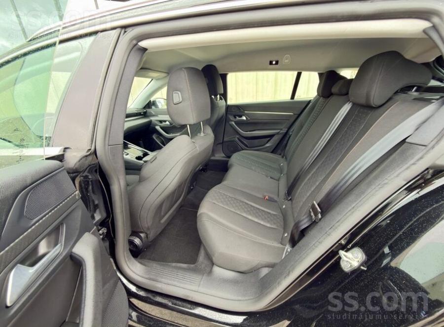 Black Peugeot 508 2021 in Riga, with an engine capacity of 1.20 L and mileage of 208 thousand km for 10990 €, photo 10 on AUTOMOTO.COM.LV
