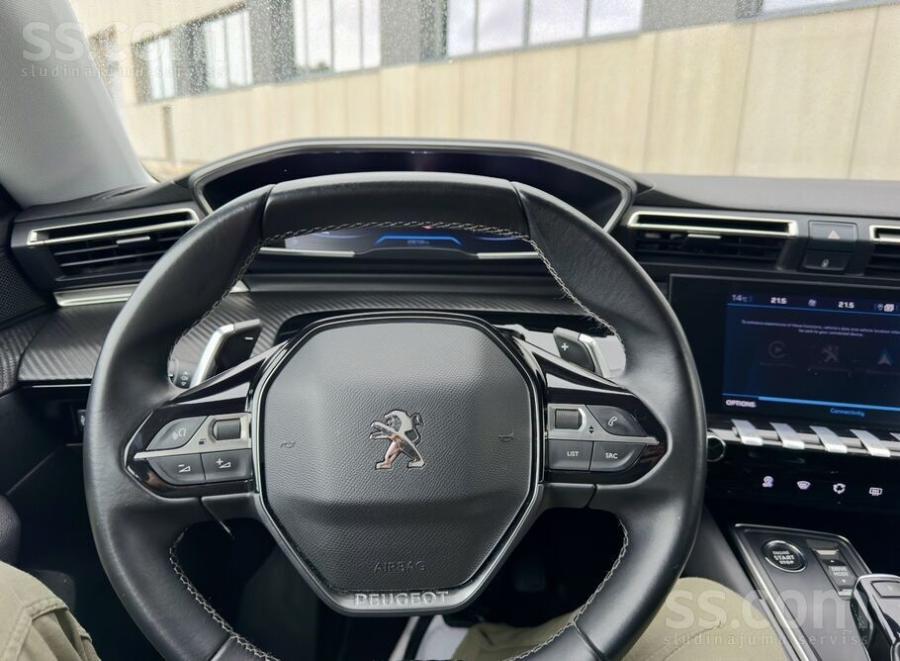 Black Peugeot 508 2021 in Riga, with an engine capacity of 1.20 L and mileage of 208 thousand km for 10990 €, photo 13 on AUTOMOTO.COM.LV