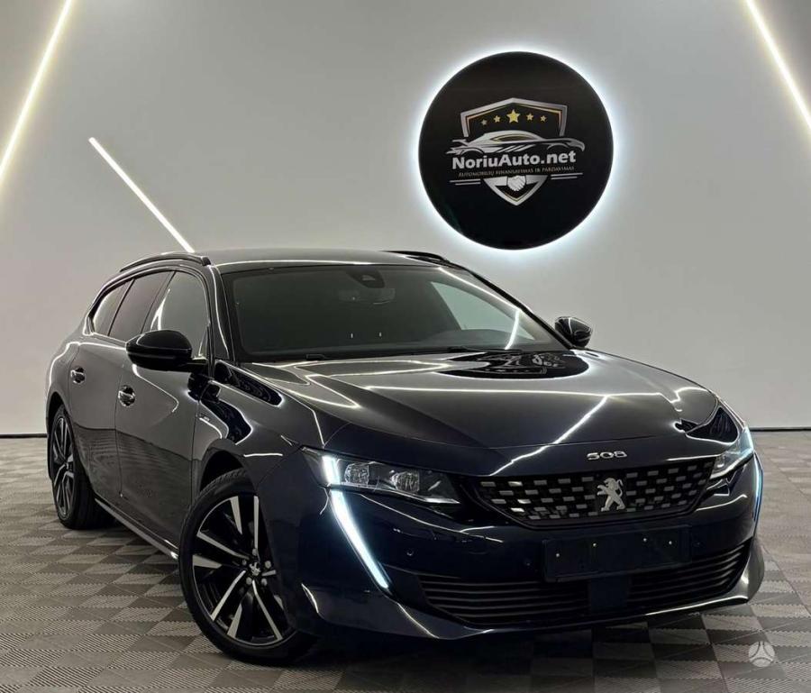 Black Peugeot 508 2022 in Marijampole, with an engine capacity of 1.60 L and mileage of 212 thousand km for 13850 €, photo 1 on AUTOMOTO.COM.LV