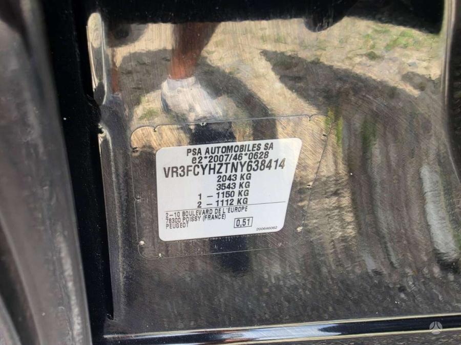 Черный Пежо 508 2023 в Вильнюс, объемом двигателя 1.50 л и пробегом 127 тыс. км за 14883 €, фото 17 на AUTOMOTO.COM.LV