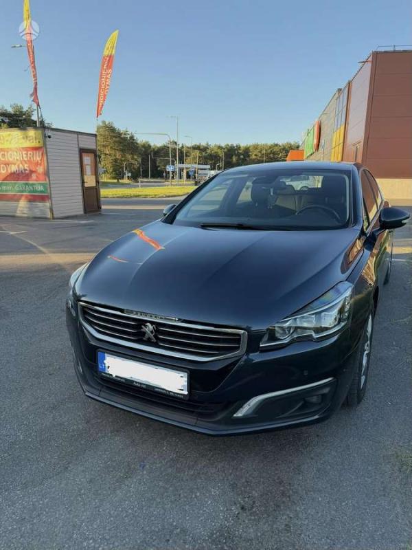 Blue Peugeot 508 2016 in Vilnius, with an engine capacity of 1.60 L and mileage of 143 thousand km for 7900 €, photo 2 on AUTOMOTO.COM.LV
