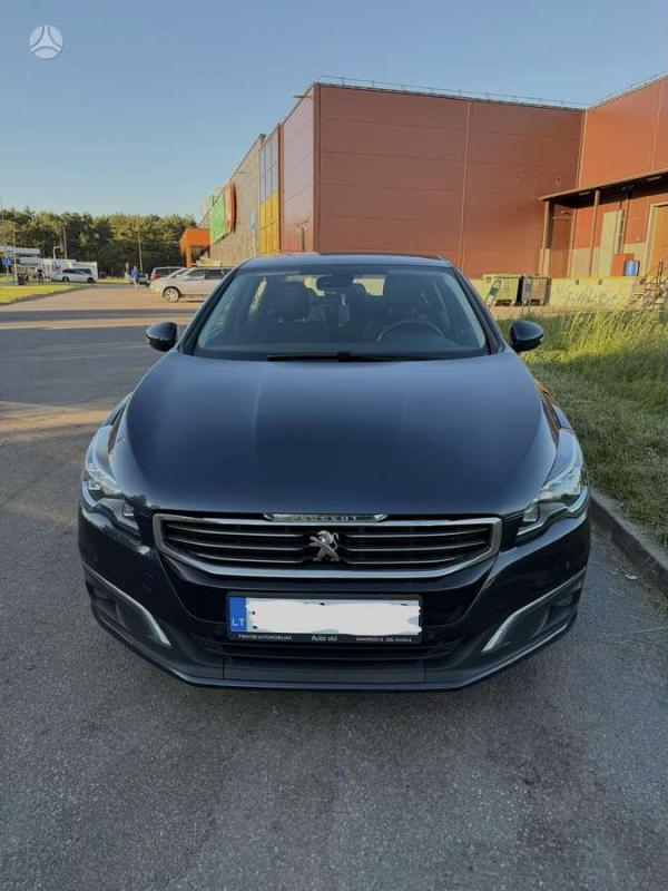 Blue Peugeot 508 2016 in Vilnius, with an engine capacity of 1.60 L and mileage of 143 thousand km for 7900 €, photo 3 on AUTOMOTO.COM.LV