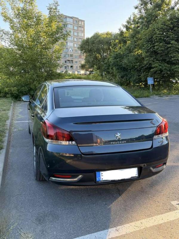 Blue Peugeot 508 2016 in Vilnius, with an engine capacity of 1.60 L and mileage of 143 thousand km for 7900 €, photo 4 on AUTOMOTO.COM.LV