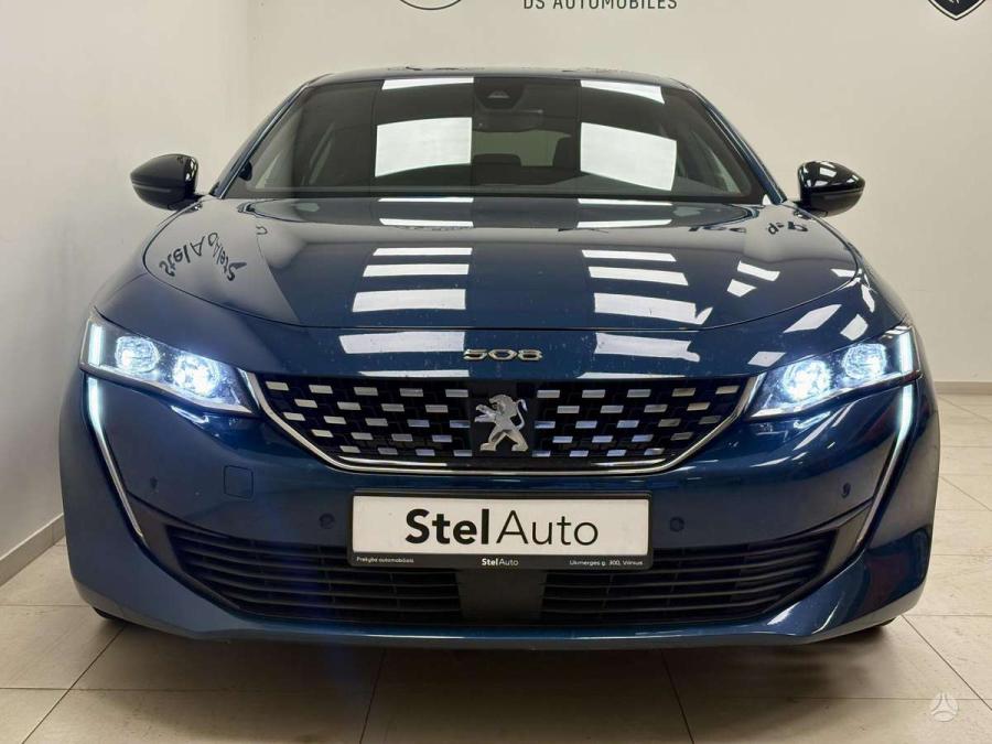 Blue Peugeot 508 2021 in Vilnius, with an engine capacity of 1.60 L and mileage of 107 thousand km for 19000 €, photo 3 on AUTOMOTO.COM.LV