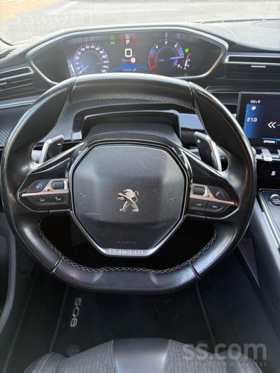 Blue Peugeot 508 2019 in Riga, with an engine capacity of 1.50 L and mileage of 277 thousand km for 8300 €, photo 12 on AUTOMOTO.COM.LV