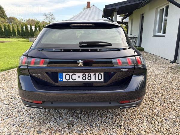Blue Peugeot 508 2019 in Riga, with an engine capacity of 1.50 L and mileage of 283 thousand km for 8300 €, photo 6 on AUTOMOTO.COM.LV