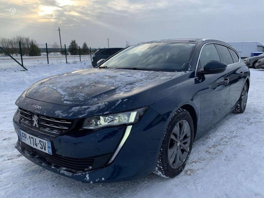 Blue Peugeot 508 2020 in Vilnius, with an engine capacity of 1.50 L and mileage of 176 thousand km for 11700 €, photo 7 on AUTOMOTO.COM.LV