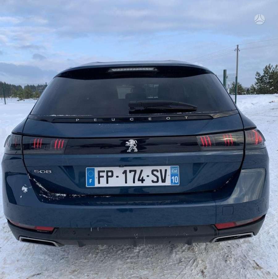 Blue Peugeot 508 2020 in Vilnius, with an engine capacity of 1.50 L and mileage of 176 thousand km for 11700 €, photo 39 on AUTOMOTO.COM.LV