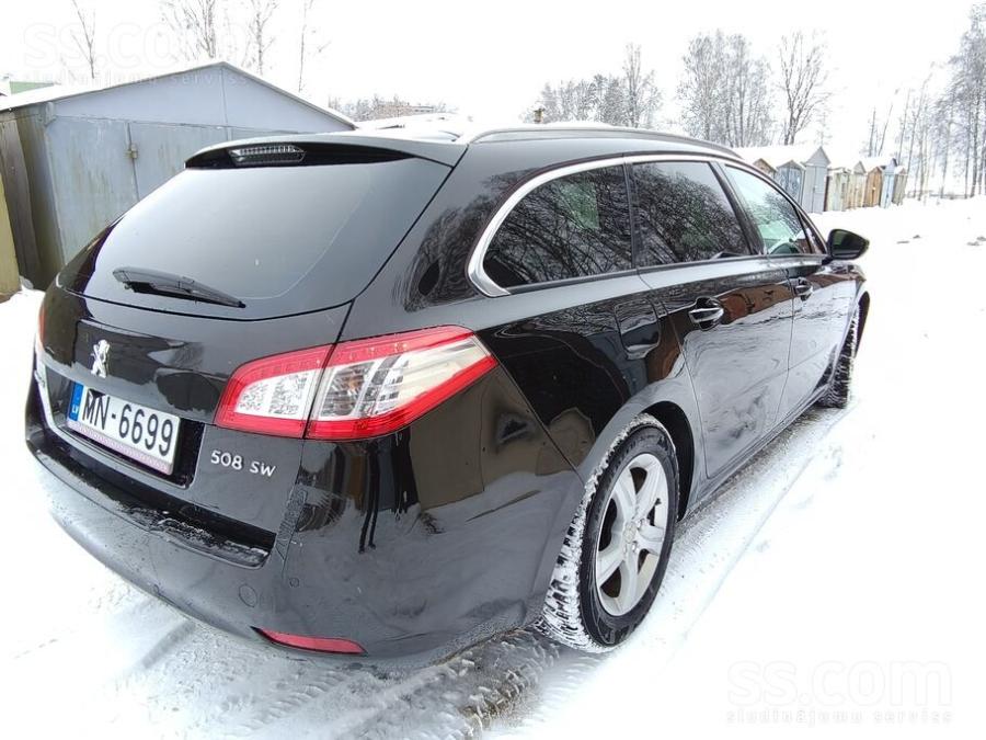 Brown Peugeot 508 2013 in Riga, with an engine capacity of 2.00 L and mileage of 143 thousand km for 3200 €, photo 5 on AUTOMOTO.COM.LV