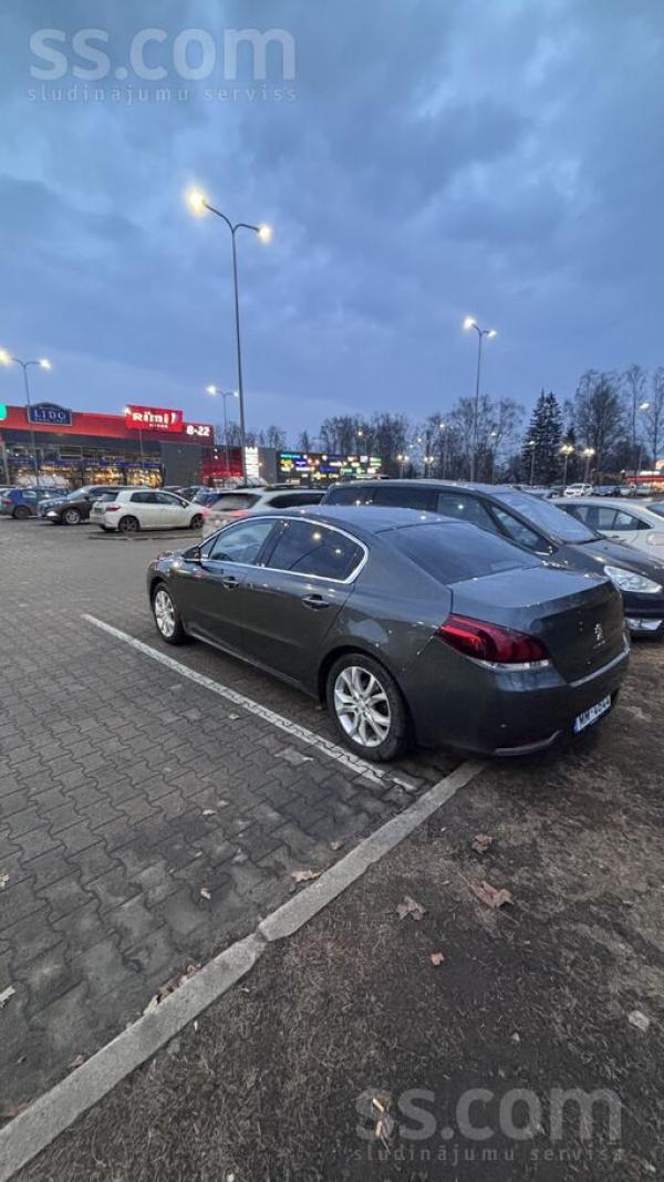 Grey Peugeot 508 2016 in Riga, with an engine capacity of 1.60 L and mileage of 202 thousand km for 5500 €, photo 6 on AUTOMOTO.COM.LV