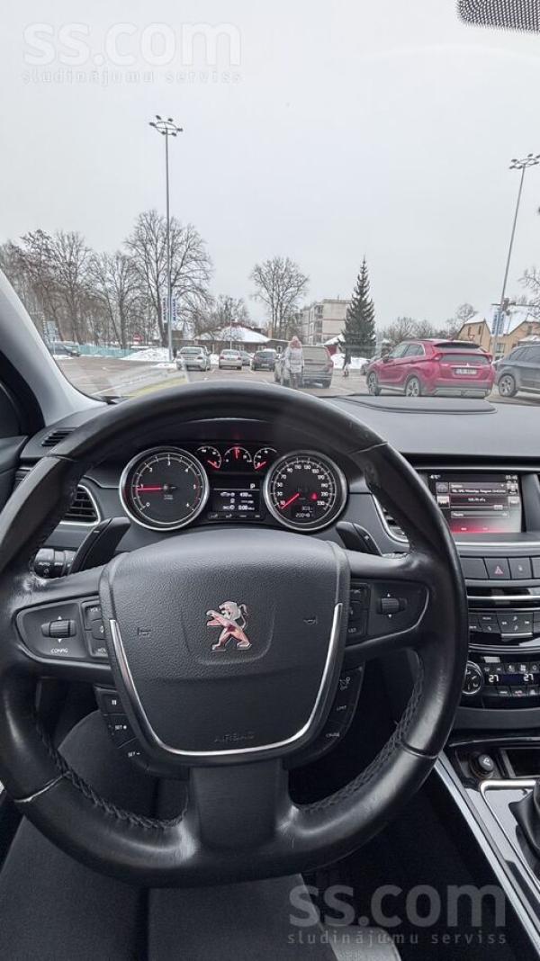 Grey Peugeot 508 2016 in Riga, with an engine capacity of 1.60 L and mileage of 202 thousand km for 5500 €, photo 10 on AUTOMOTO.COM.LV