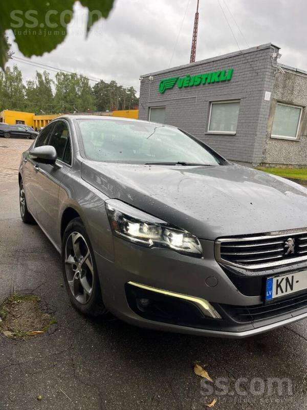 Grey Peugeot 508 2014 in Riga, with an engine capacity of 1.60 L and mileage of 135 thousand km for 5300 €, photo 2 on AUTOMOTO.COM.LV