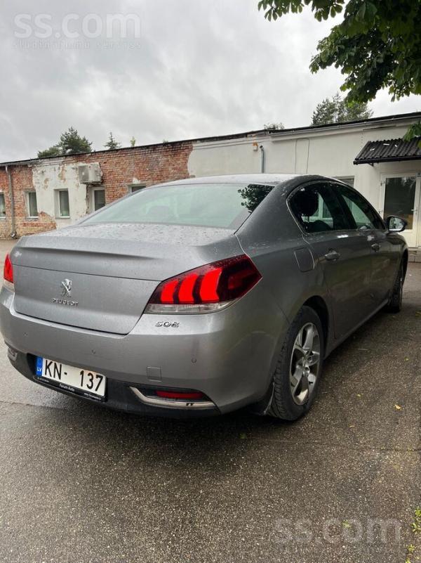 Grey Peugeot 508 2014 in Riga, with an engine capacity of 1.60 L and mileage of 135 thousand km for 5300 €, photo 5 on AUTOMOTO.COM.LV