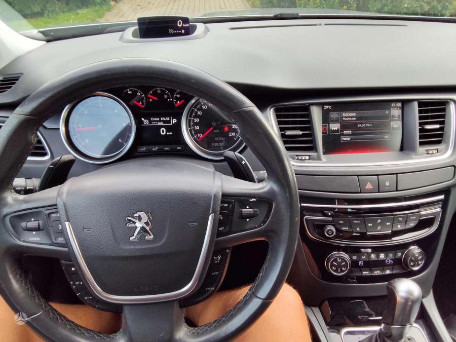 Pelēks Peugeot 508 2015 Viļņa, ar dzinēja tilpumu 2.00 L un nobraukumu 236 tūkst. km par 6250 €, foto 10 vietnē AUTOMOTO.COM.LV
