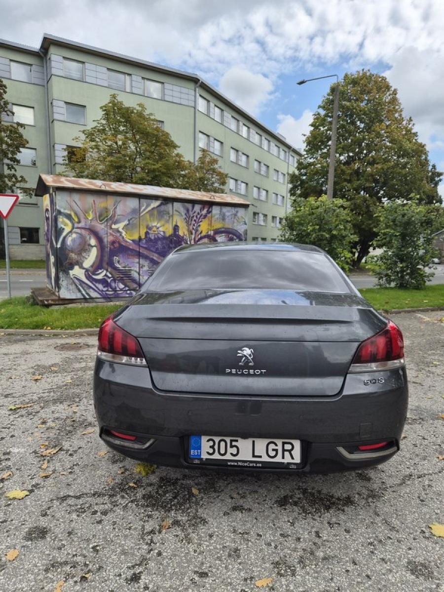 Pelēks Peugeot 508 2015 Tartu, ar dzinēja tilpumu 2.00 L un nobraukumu 175 tūkst. km par 6100 €, foto 14 vietnē AUTOMOTO.COM.LV