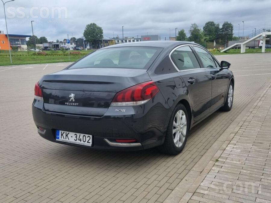 Grey Peugeot 508 2016 in Rezekne, with an engine capacity of 1.60 L and mileage of 191 thousand km for 9200 €, photo 4 on AUTOMOTO.COM.LV