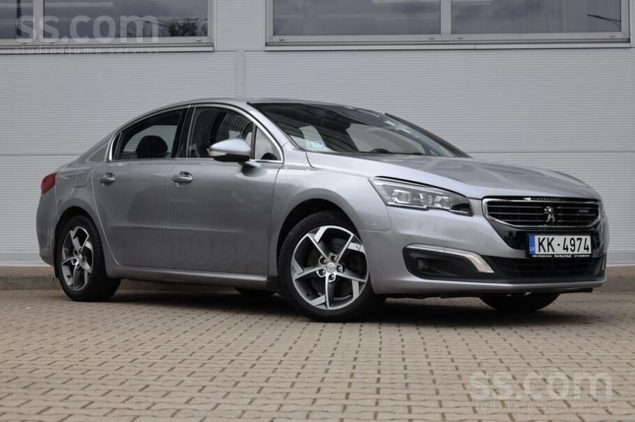 Grey Peugeot 508 2016 in Riga, with an engine capacity of 2.00 L and mileage of 0 thousand km for 7995 €, photo 4 on AUTOMOTO.COM.LV