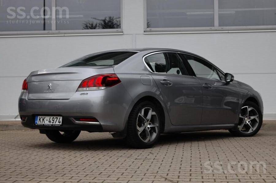 Grey Peugeot 508 2016 in Riga, with an engine capacity of 2.00 L and mileage of 0 thousand km for 7995 €, photo 8 on AUTOMOTO.COM.LV