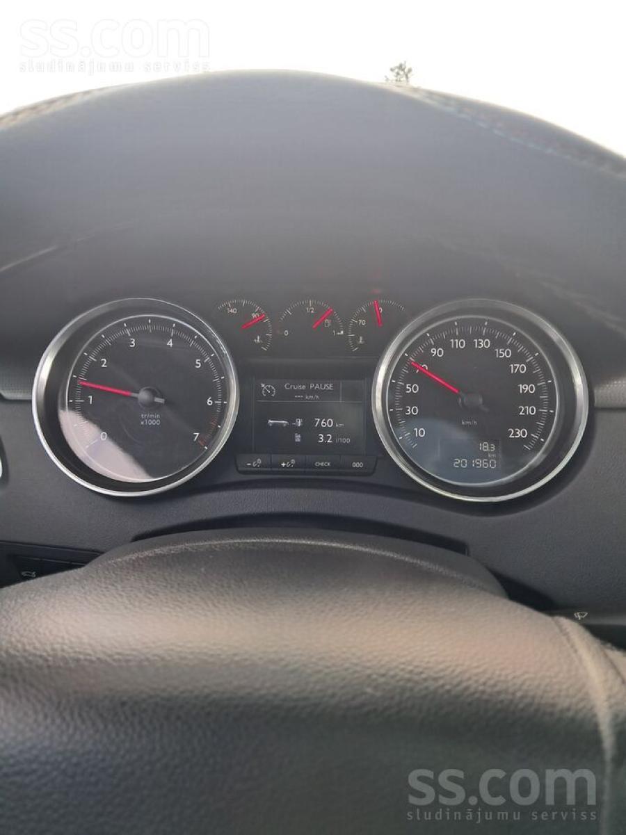 Pelēks Peugeot 508 2011 Rīga, ar dzinēja tilpumu 1.60 L un nobraukumu 200 tūkst. km par 3800 €, foto 12 vietnē AUTOMOTO.COM.LV
