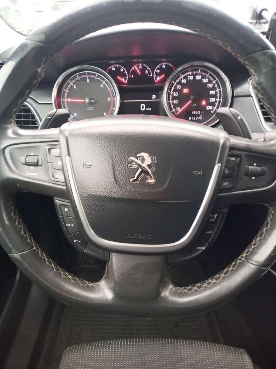Pelēks Peugeot 508 2014 Viļņa, ar dzinēja tilpumu 2.00 L un nobraukumu 313 tūkst. km par 5600 €, foto 14 vietnē AUTOMOTO.COM.LV