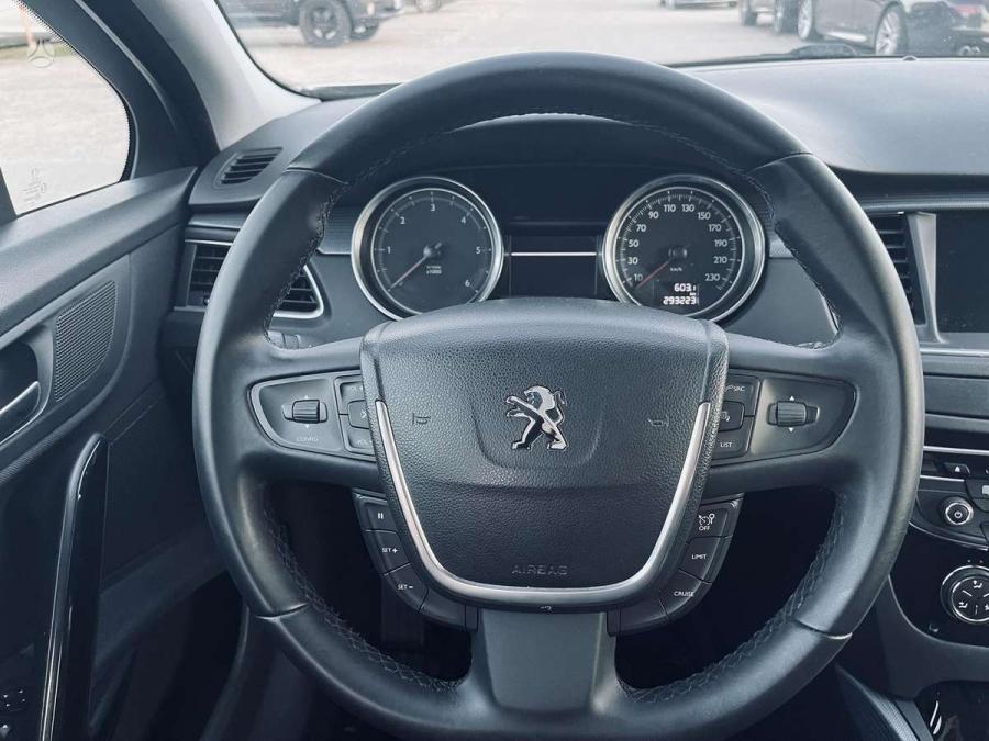 Grey Peugeot 508 2014 in Vilnius, with an engine capacity of 2.00 L and mileage of 292 thousand km for 3850 €, photo 11 on AUTOMOTO.COM.LV