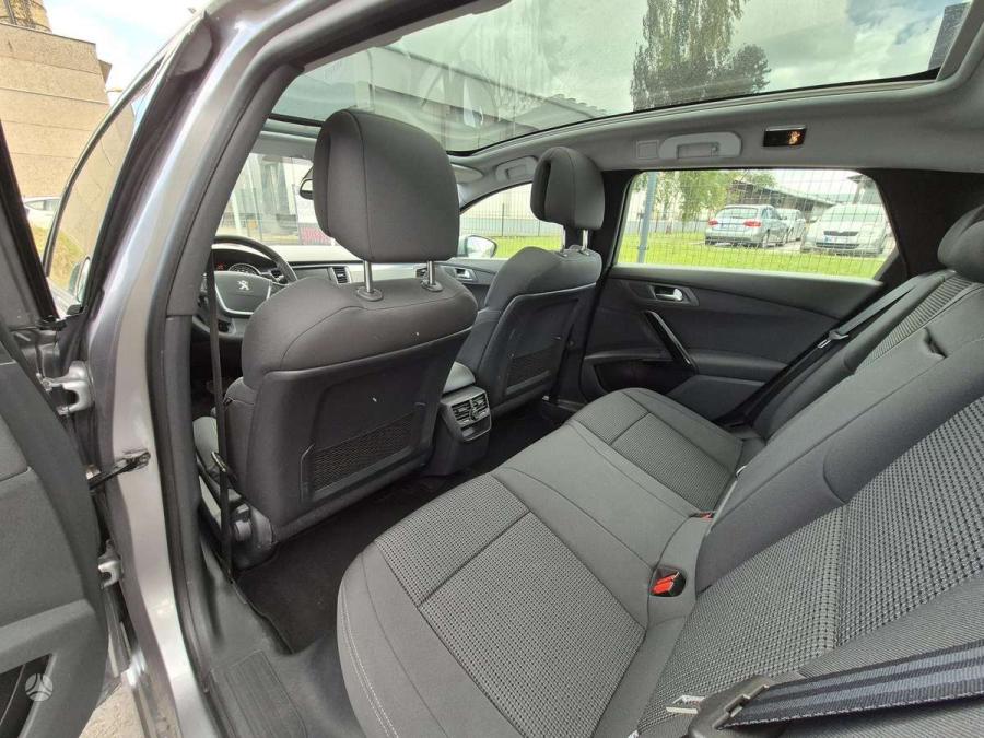 Pelēks Peugeot 508 2015 Kauņa, ar dzinēja tilpumu 1.56 L un nobraukumu 215 tūkst. km par 4700 €, foto 15 vietnē AUTOMOTO.COM.LV