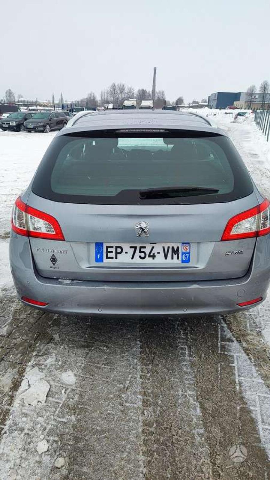 Grey Peugeot 508 2017 in Taurage, with an engine capacity of 1.56 L and mileage of 260 thousand km for 6200 €, photo 3 on AUTOMOTO.COM.LV