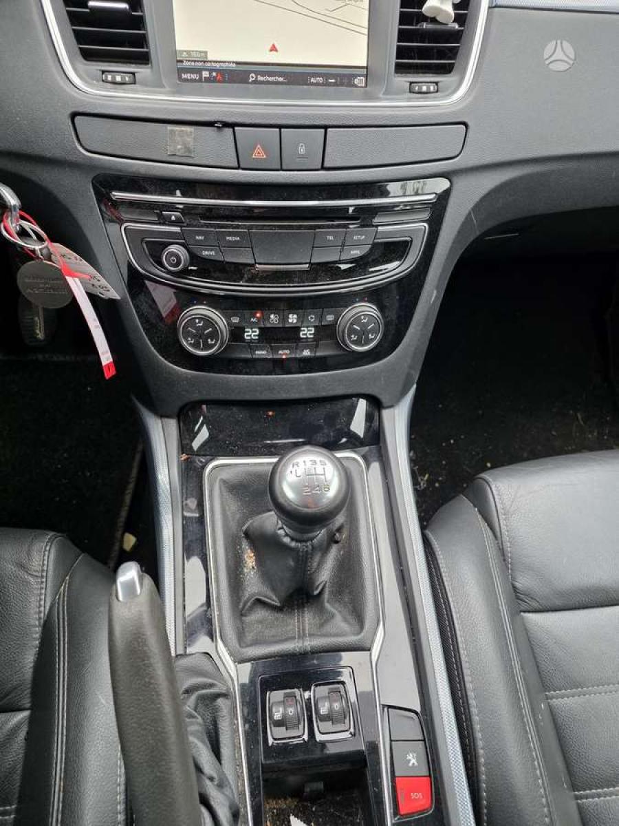 Pelēks Peugeot 508 2018 Viļņa, ar dzinēja tilpumu 1.56 L un nobraukumu 250 tūkst. km par 6300 €, foto 15 vietnē AUTOMOTO.COM.LV