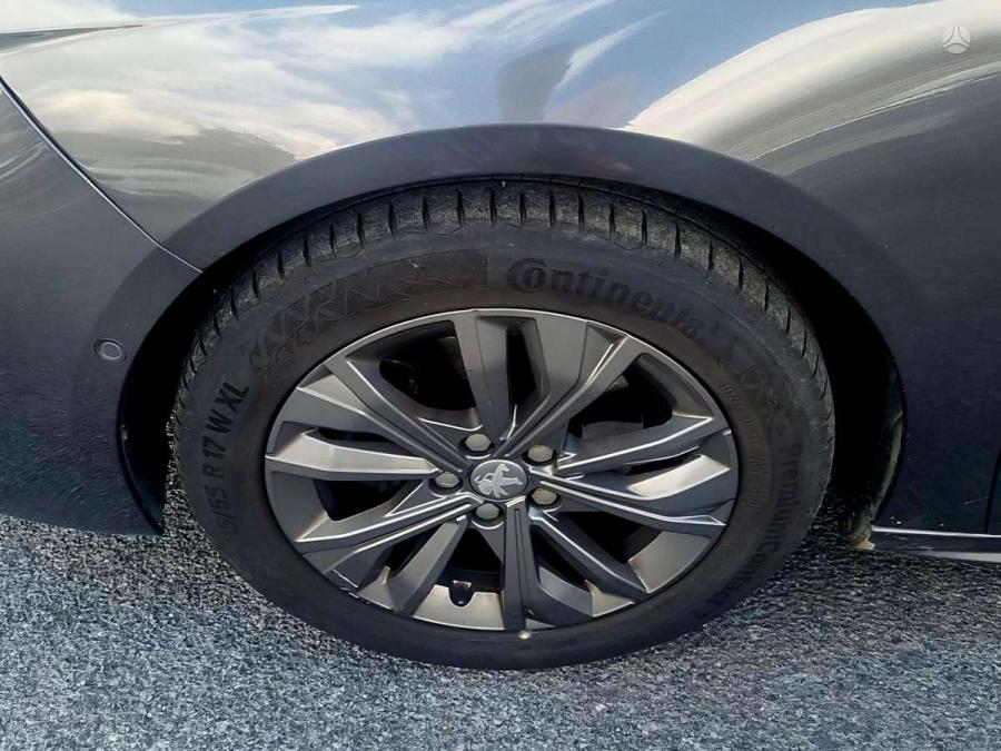 Grey Peugeot 508 2019 in Taurage, with an engine capacity of 1.50 L and mileage of 267 thousand km for 8300 €, photo 13 on AUTOMOTO.COM.LV