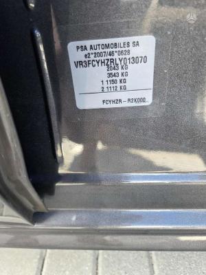 Grey Peugeot 508 2020 in Taurage, with an engine capacity of 1.50 L and mileage of 236 thousand km for 10300 €, photo 19 on AUTOMOTO.COM.LV