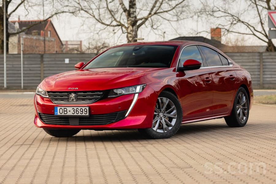 Red Peugeot 508 2019 in Jelgava, with an engine capacity of 2.00 L and mileage of 0 thousand km for 13990 €, photo 2 on AUTOMOTO.COM.LV