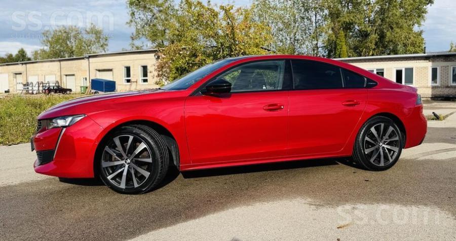 Sarkans Peugeot 508 2019 Tukums, ar dzinēja tilpumu 2.00 L un nobraukumu 117 tūkst. km par 14950 €, foto 1 vietnē AUTOMOTO.COM.LV