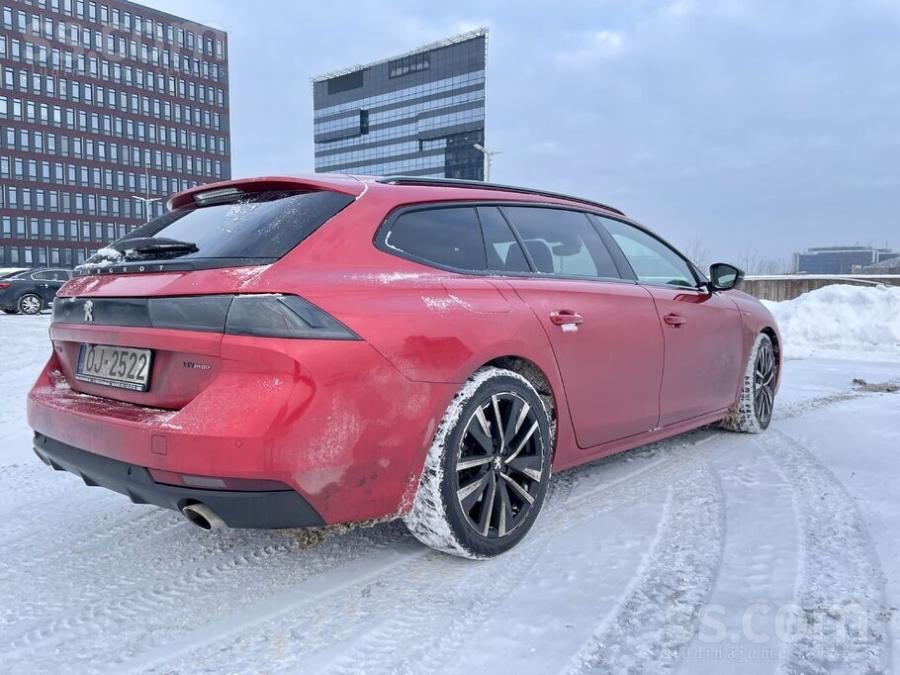 Red Peugeot 508 2021 in Riga, with an engine capacity of 1.60 L and mileage of 169 thousand km for 19300 €, photo 5 on AUTOMOTO.COM.LV