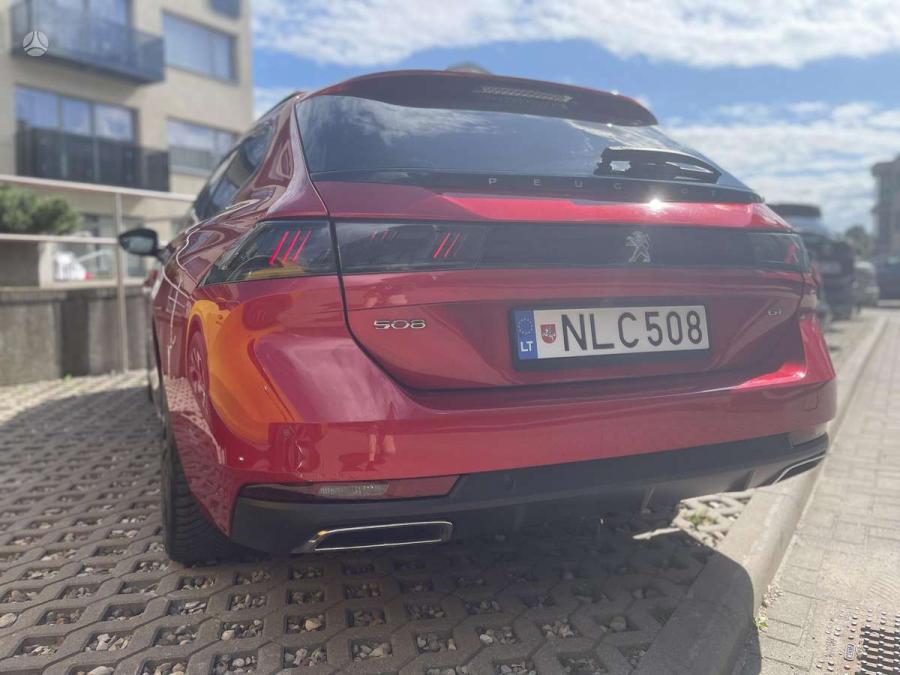 Sarkans Peugeot 508 2021 Kauņa, ar dzinēja tilpumu 1.50 L un nobraukumu 185 tūkst. km par 16600 €, foto 1 vietnē AUTOMOTO.COM.LV