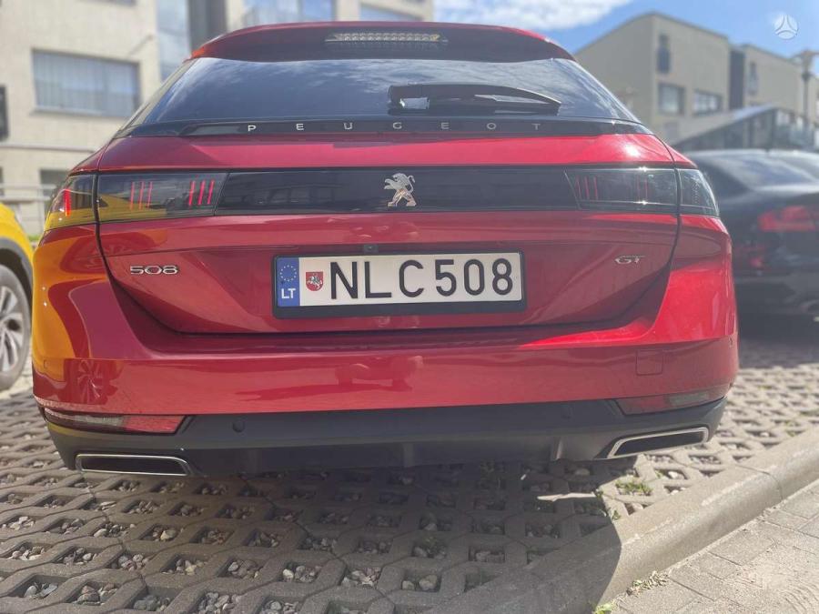 Sarkans Peugeot 508 2021 Kauņa, ar dzinēja tilpumu 1.50 L un nobraukumu 185 tūkst. km par 16600 €, foto 5 vietnē AUTOMOTO.COM.LV