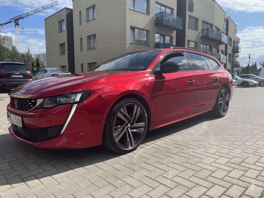 Sarkans Peugeot 508 2021 Kauņa, ar dzinēja tilpumu 1.50 L un nobraukumu 185 tūkst. km par 16600 €, foto 9 vietnē AUTOMOTO.COM.LV