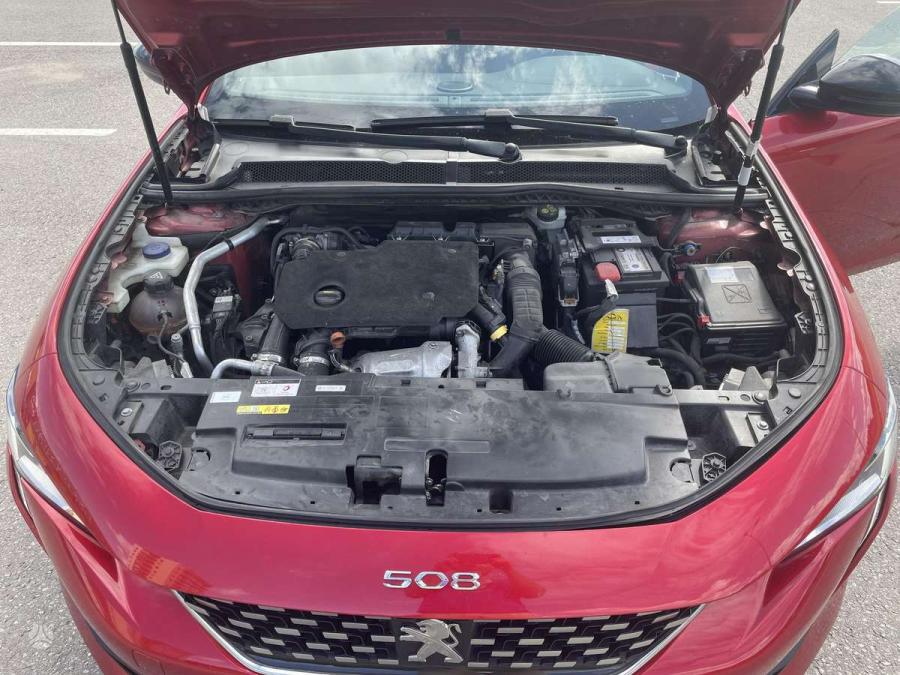 Sarkans Peugeot 508 2021 Kauņa, ar dzinēja tilpumu 1.50 L un nobraukumu 185 tūkst. km par 16600 €, foto 36 vietnē AUTOMOTO.COM.LV
