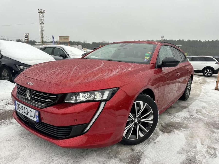 Red Peugeot 508 2022 in Vilnius, with an engine capacity of 1.50 L and mileage of 188 thousand km for 13309 €, photo 1 on AUTOMOTO.COM.LV