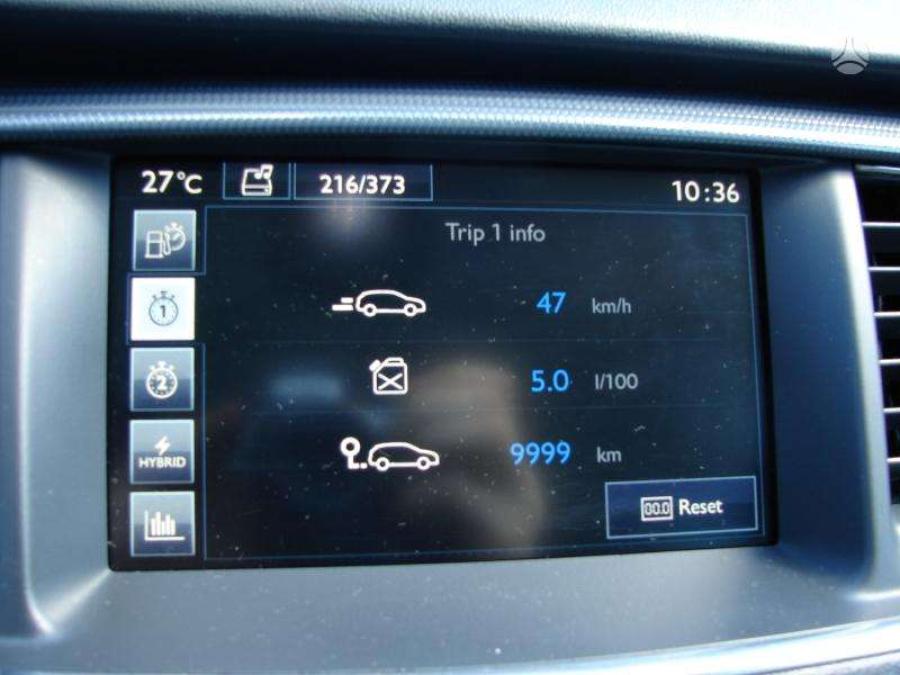 Black Peugeot 508 RXH 2014 in Panevezys, with an engine capacity of 2.00 L and mileage of 285 thousand km for 7500 €, photo 7 on AUTOMOTO.COM.LV