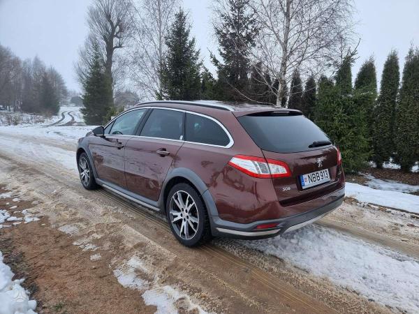 Brown Peugeot 508 RXH 2013 in Alytus, with an engine capacity of 2.00 L and mileage of 268 thousand km for 6420 €, photo 8 on AUTOMOTO.COM.LV