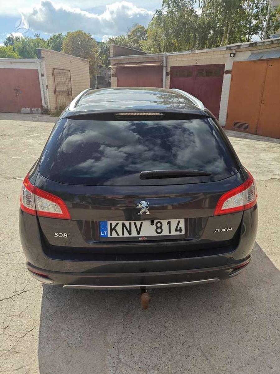 Grey Peugeot 508 RXH 2014 in Kaunas, with an engine capacity of 2.00 L and mileage of 275 thousand km for 5500 €, photo 7 on AUTOMOTO.COM.LV