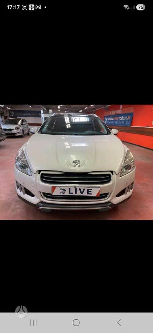 White Peugeot 508 RXH 2013 in Sirvintos, with an engine capacity of 0.00 L and mileage of 191 thousand km for 5999 €, photo 7 on AUTOMOTO.COM.LV